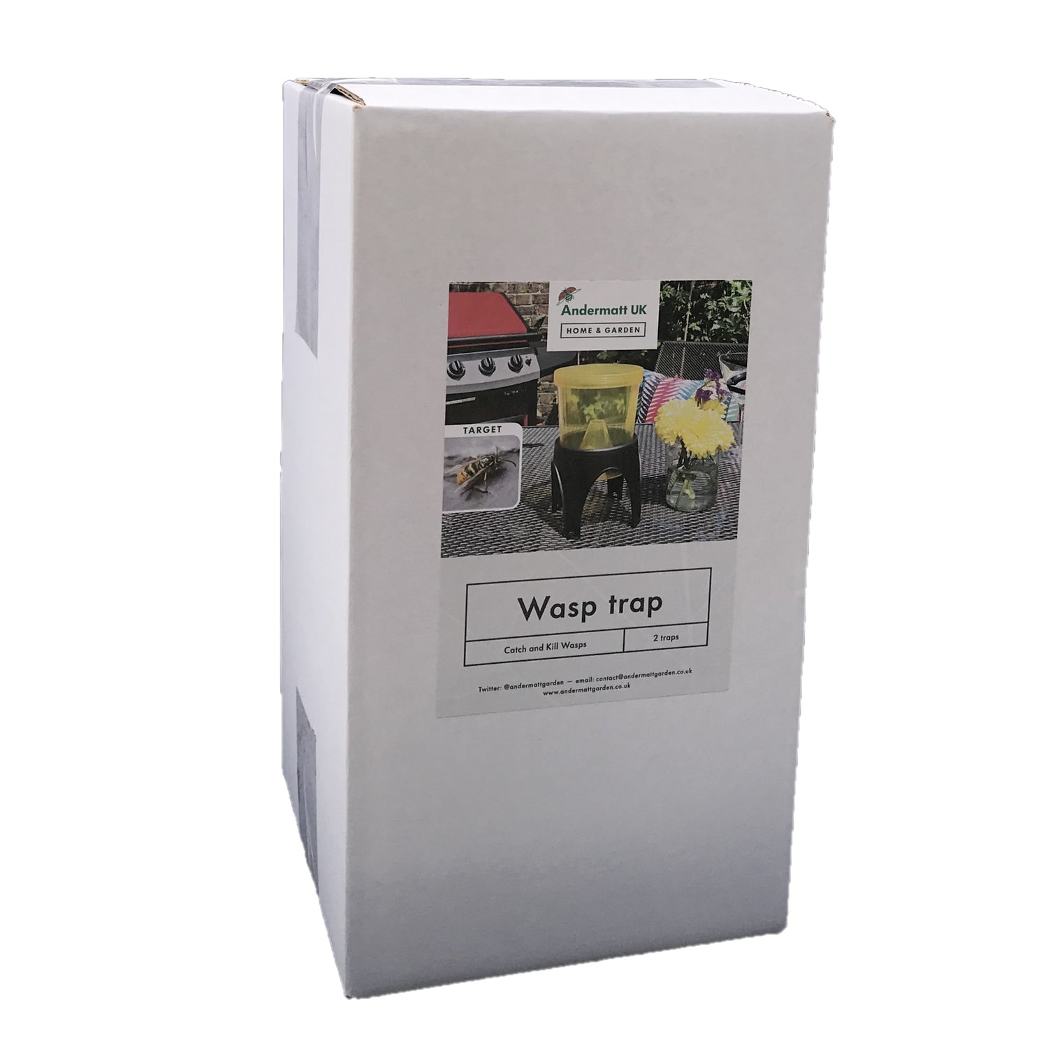 wasp trap for liquid bait attractant to trap and catch wasps and hornets